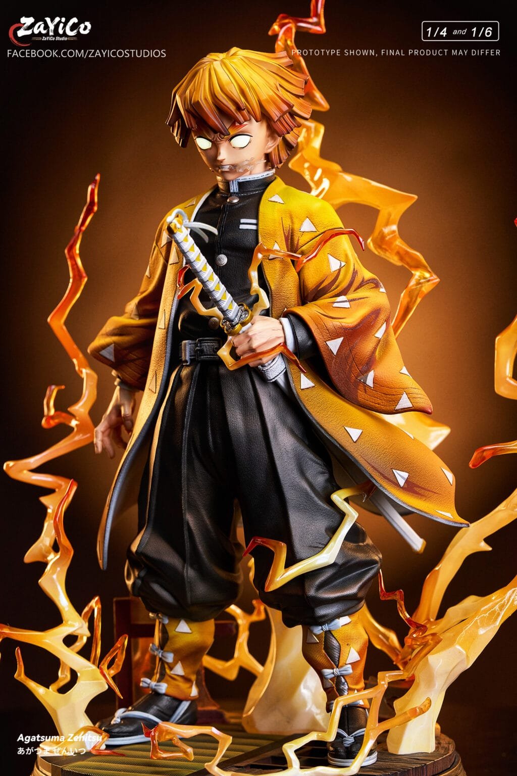 Zenitsu 1/6 & 1/4 – Estatua de Resina Premium | ZaYico Studio