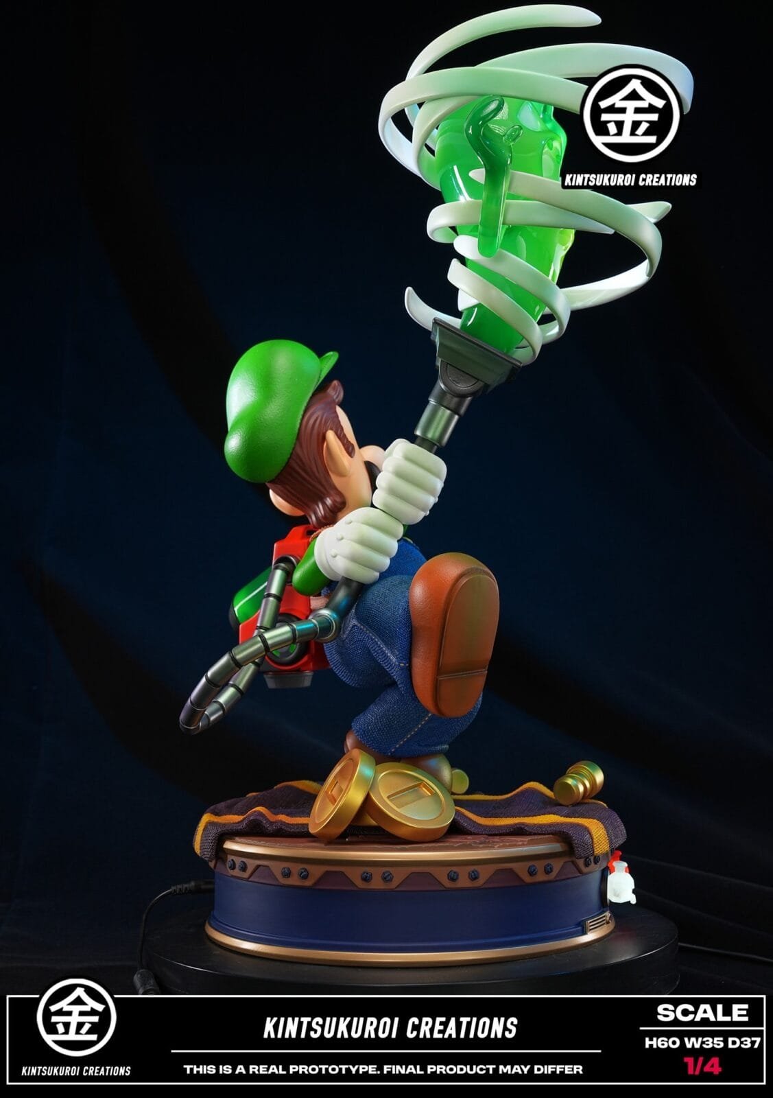 Luigi’s Mansion 3 | Luigi 1/4 Estatua de Resina – Kintsukuroi Studio